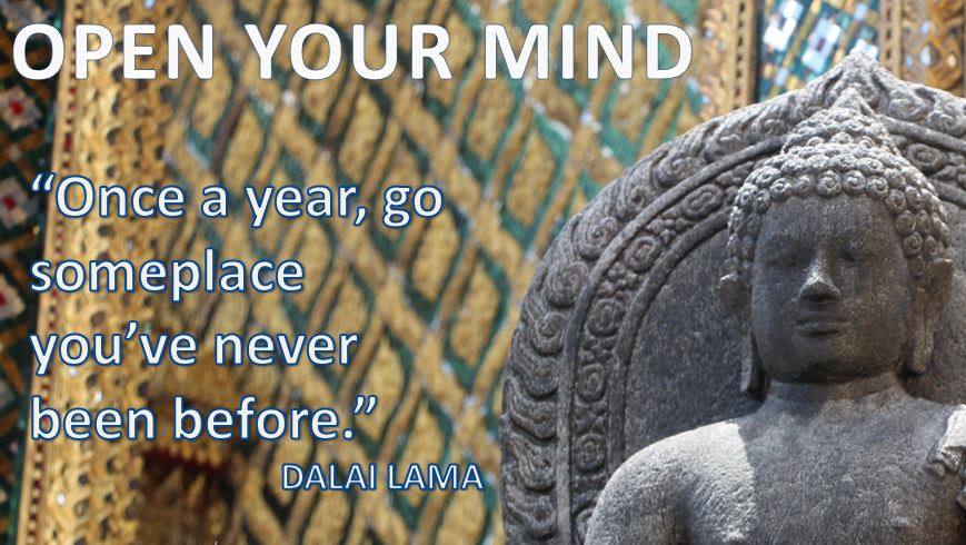 Inspirational Quotes: Open Your Mind - Five Adventurers